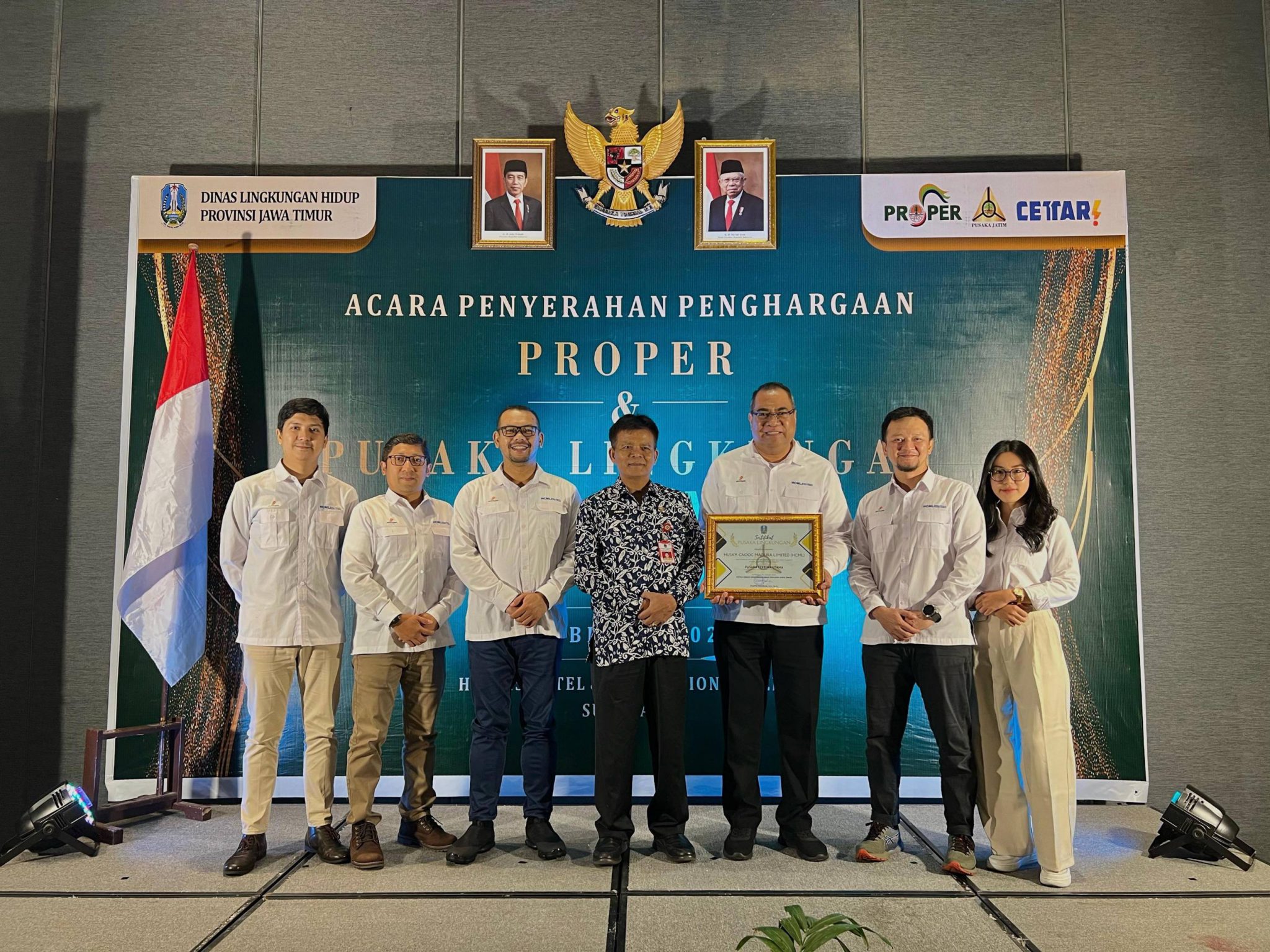 Green Triumph Husky-CNOOC Madura Limited (HCML) Achieved PUSAKA TERBINA ...